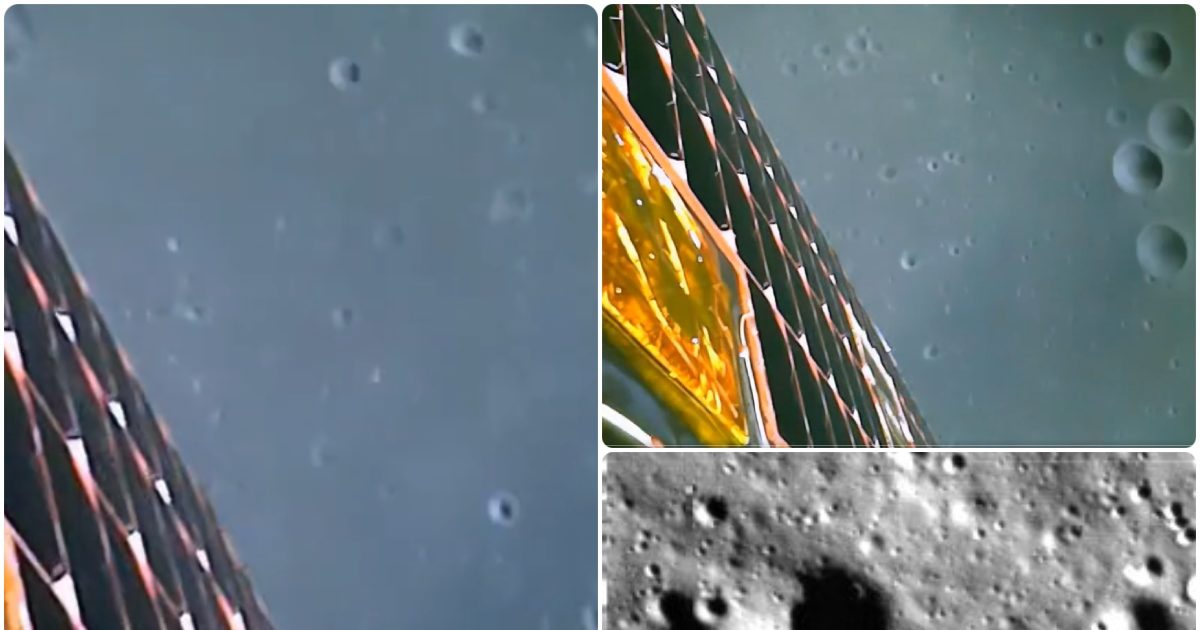 Chandrayaan-3 Mission: टचडाउन से पहले विक्रम लैंडर ने कैद की चांद की ...