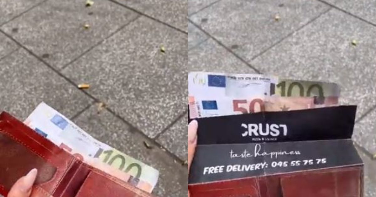 जिसे समझा नोटों से भरा ‘बटुआ’, वो निकला पिज्जा स्टोर का मेन्यू… प्रैंक ...