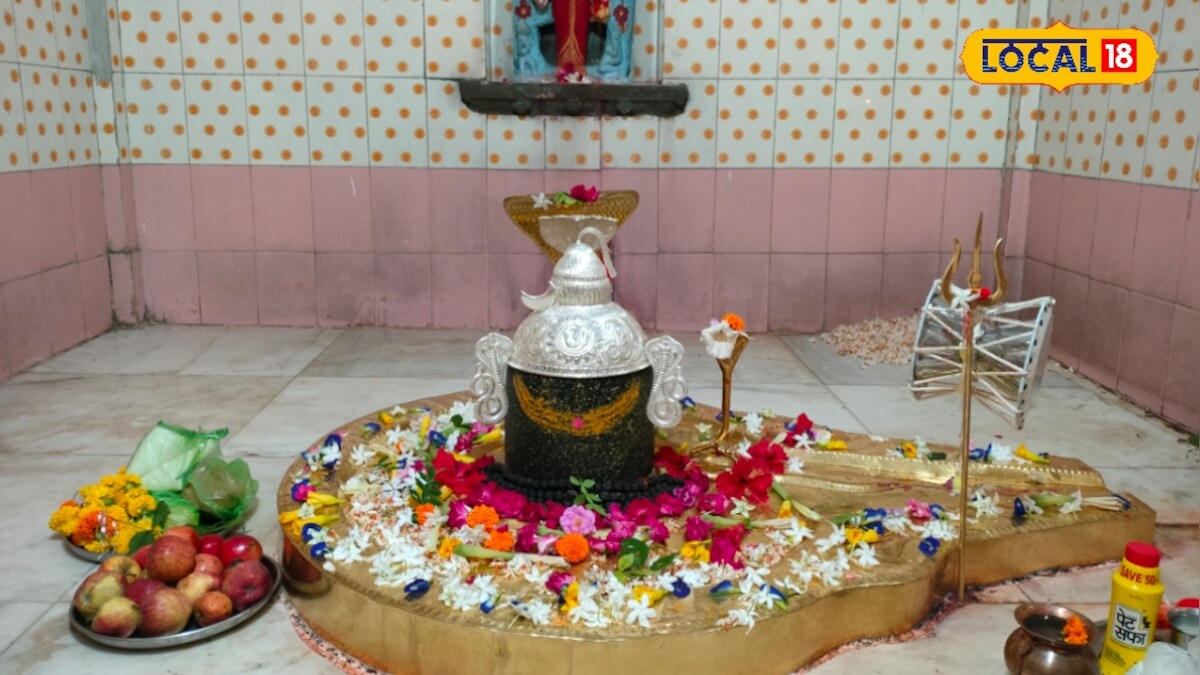 मनोकामना पूरी होने पर भक्त ने भगवान को चढ़ाया चांदी का मुकुट और कुंडल ...