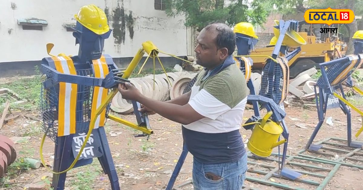 कहीं देखा है कबाड़ से कर्मचारियों का ऐसा सम्मान, आगरा निगम ने तैयार किया अनोखा पार्क - To honor ...