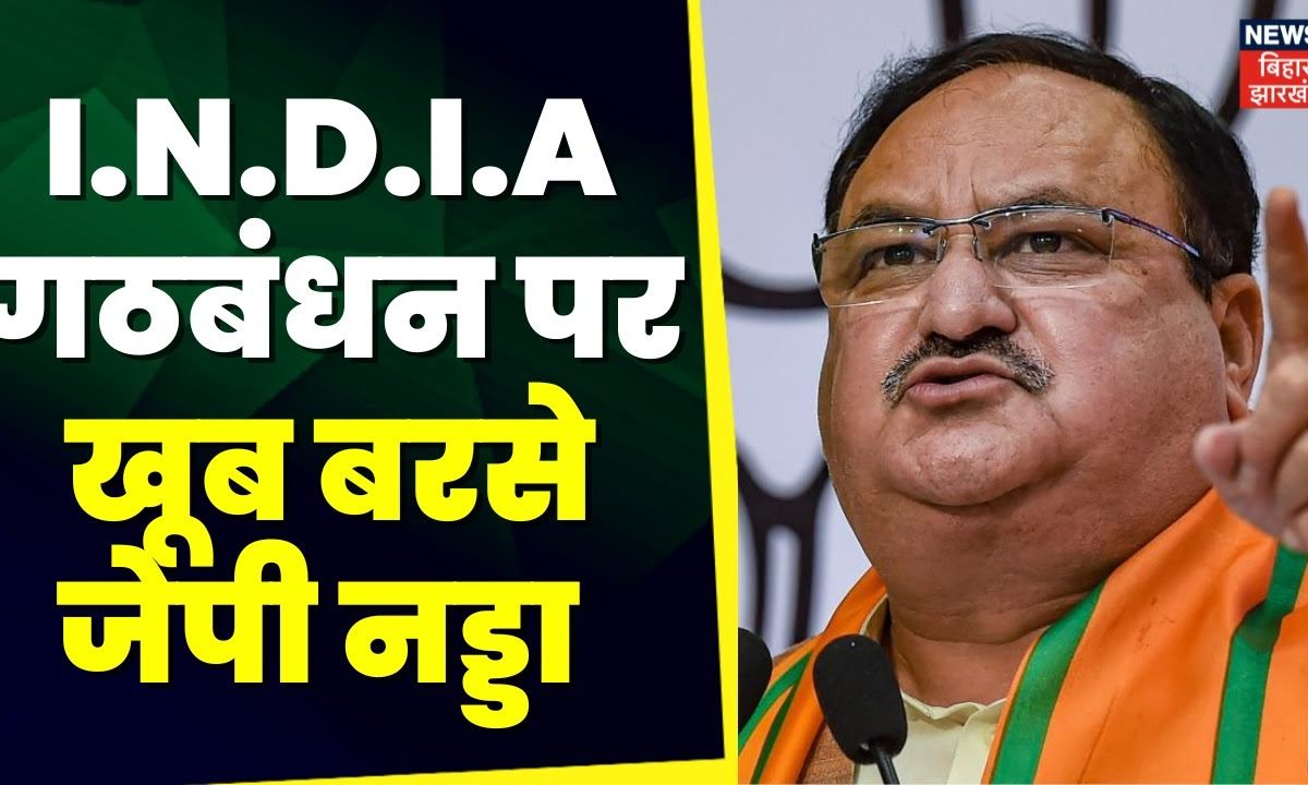 JP Nadda in Bihar : INDIA Alliance पर क्या बोले जेपी नड्डा ? Bihar News | BJP | Lalu Yadav | JDU ...