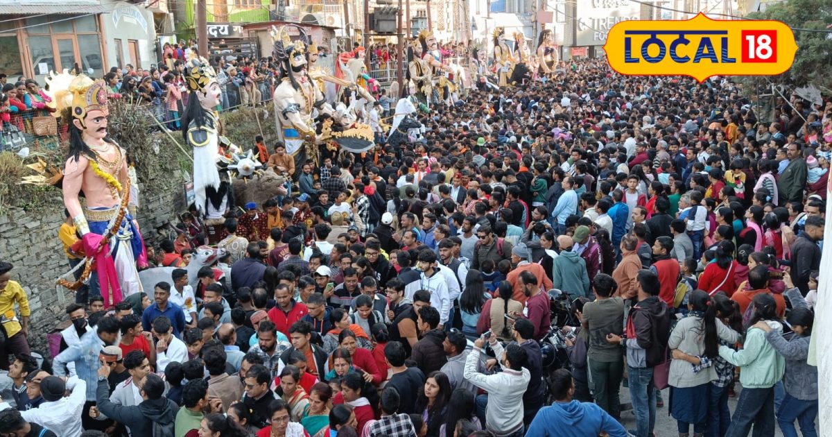 Ravana family effigies are very popular of almora dussehra 2023