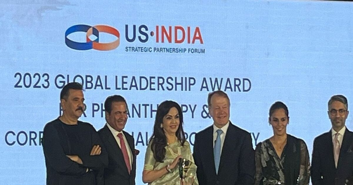 Nita Ambani Honoured with USISPF 2023 Global Leadership Award for ...