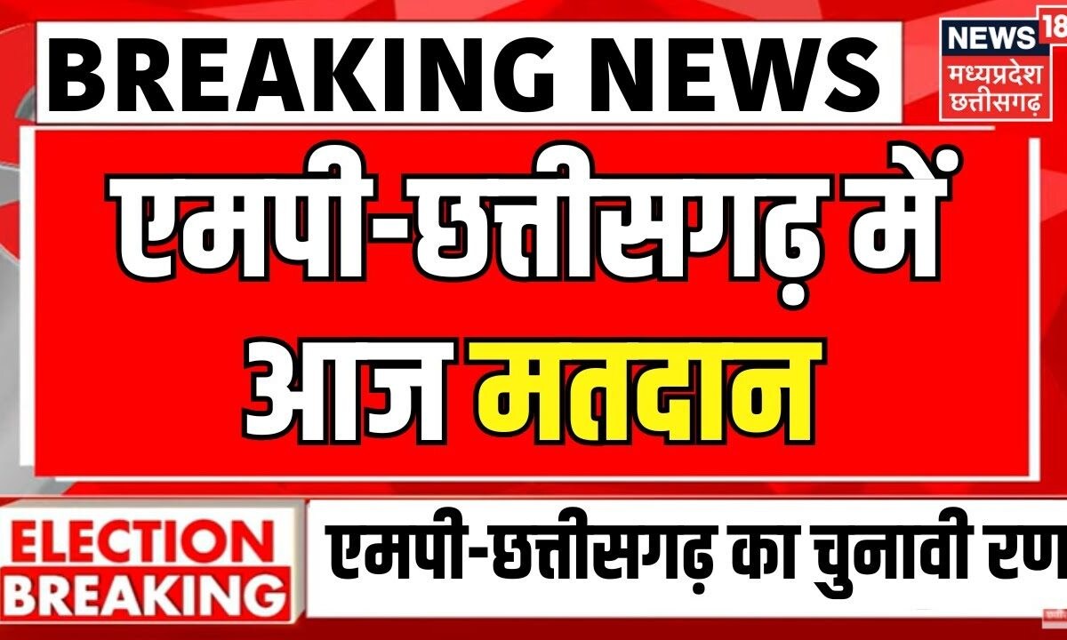 Breaking News : Madhya Pradesh और Chhattisgarh में आज voting Day | MP Election | CG Election ...