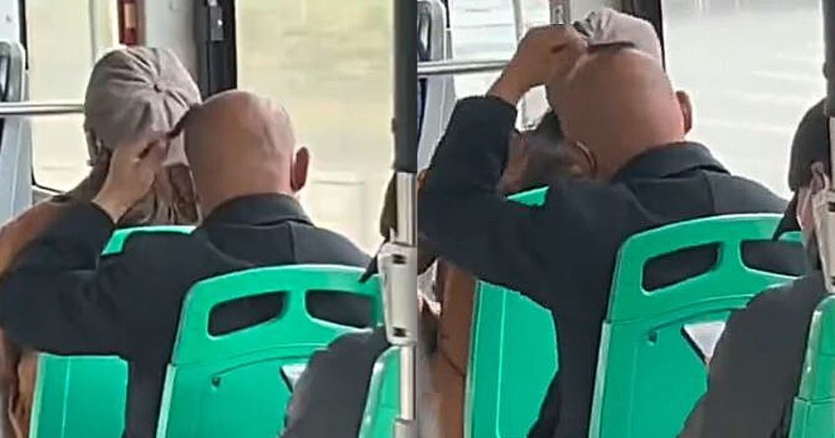 VIDEO: बालों का नहीं नाम-ओ-निशान, बस में बैठकर सिर पर कंघी फेरते दिखा ...
