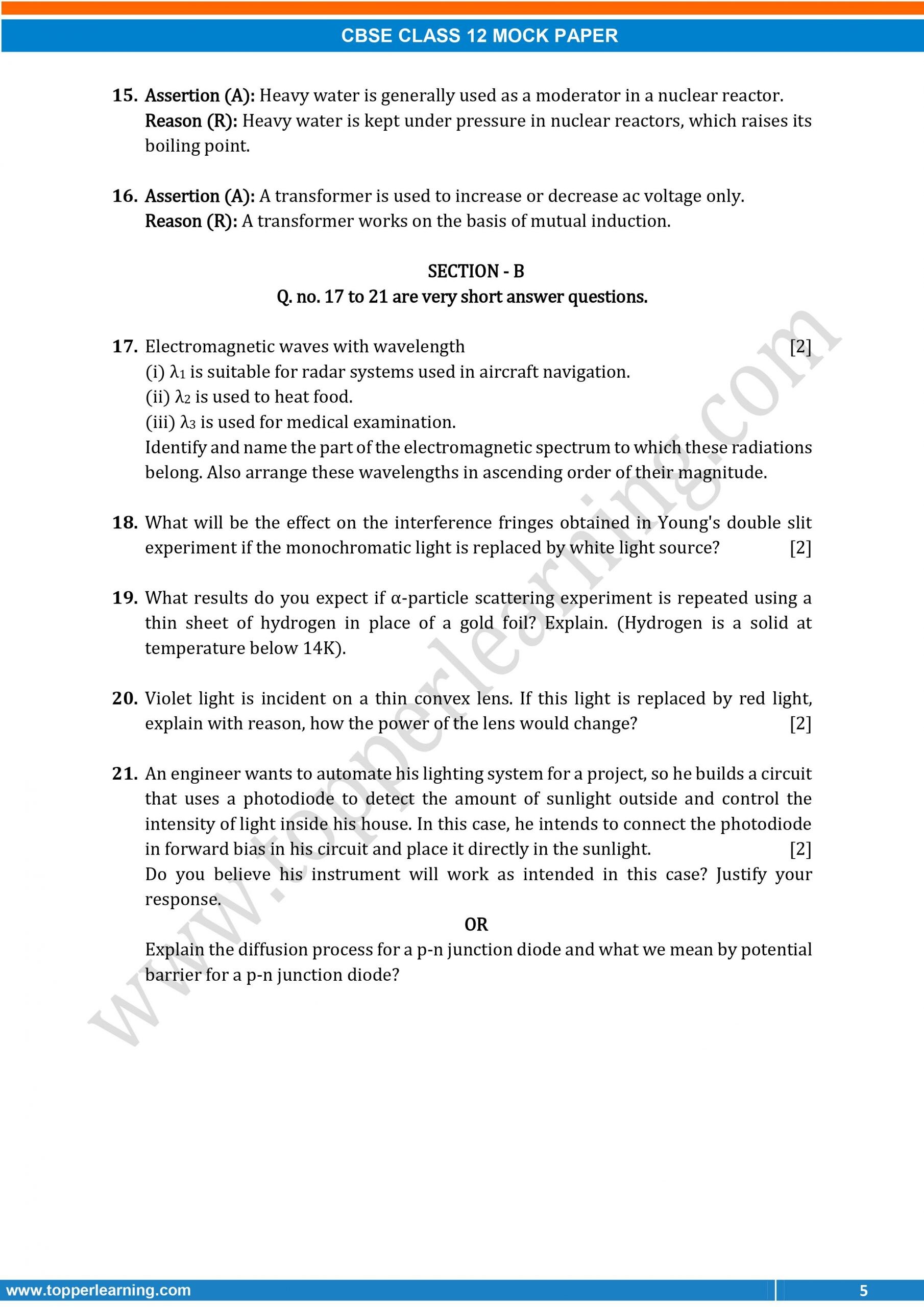 Cbse 12th Board Exam Sampel Paper: ऐसे करेंगे फिजिक्स तैयारी तो सब कुछ ...