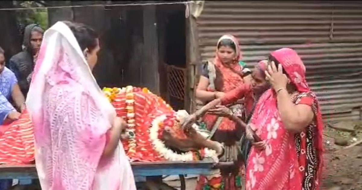 बछिया का विधि-विधान से किया अंतिम संस्कार, शोक में डूबा किन्‍नर परिवार ...