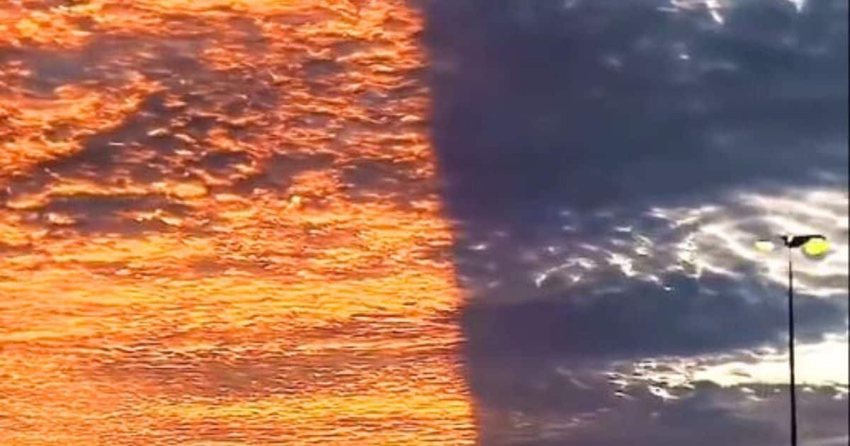 सूर्यास्‍त का अद्भुत नजारा, दो हिस्‍सों में बंटा नजर आएगा आसमान, देखकर ...