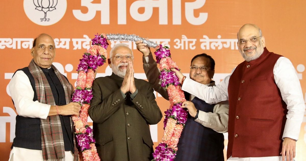 विधानसभा चुनाव नतीजे दिखाते हैं कायम है ‘मोदी का जादू कांग्रेस की उम् 7305