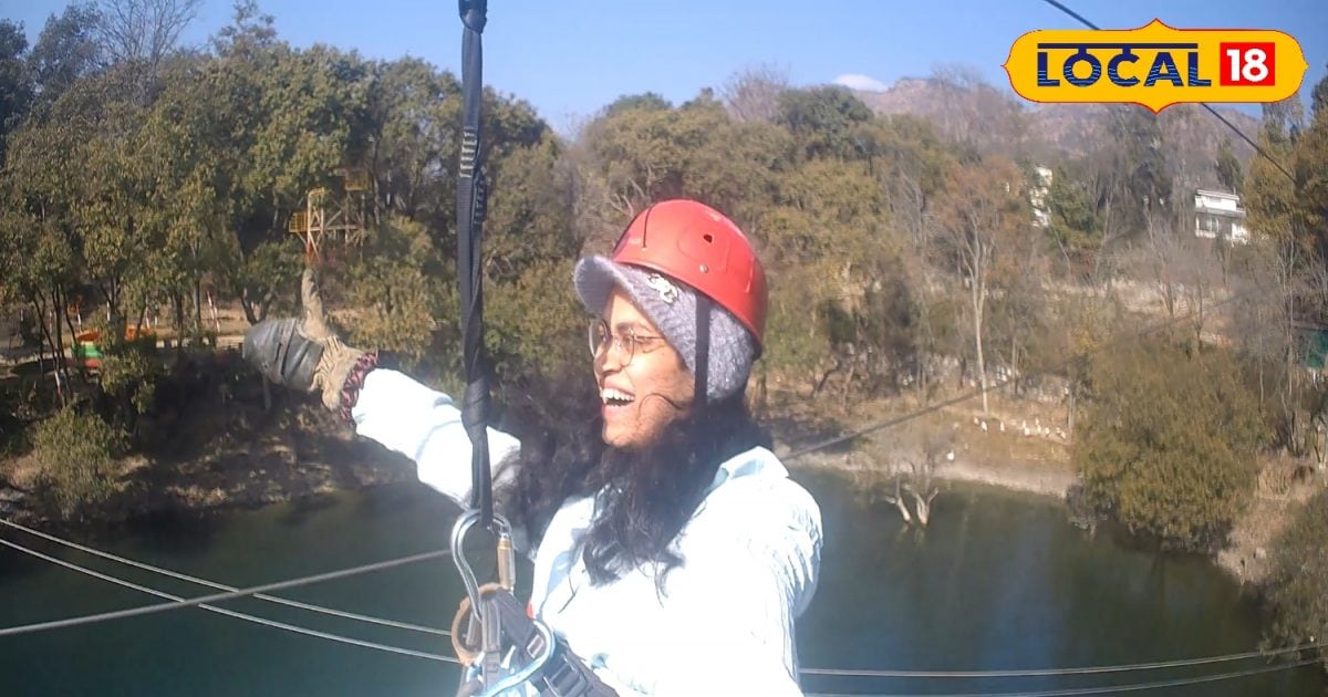 Naukuchiatal zipline is the longest zipline of nainital
