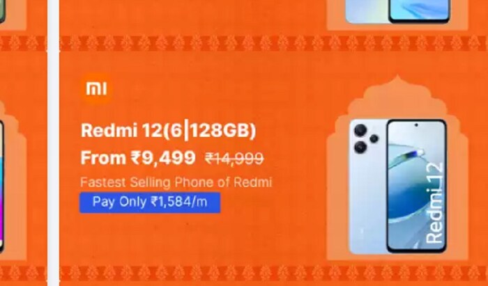 fastest selling phone of redmi 12 4g discount 5000 rupees flipkart ...