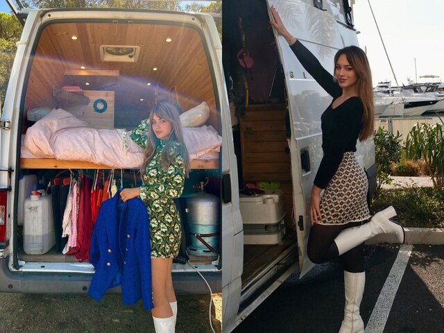 किराया बचाने के लिए वैन में रहने लगी लड़की, 10 लाख लगाकर घर जैसा दिया ...