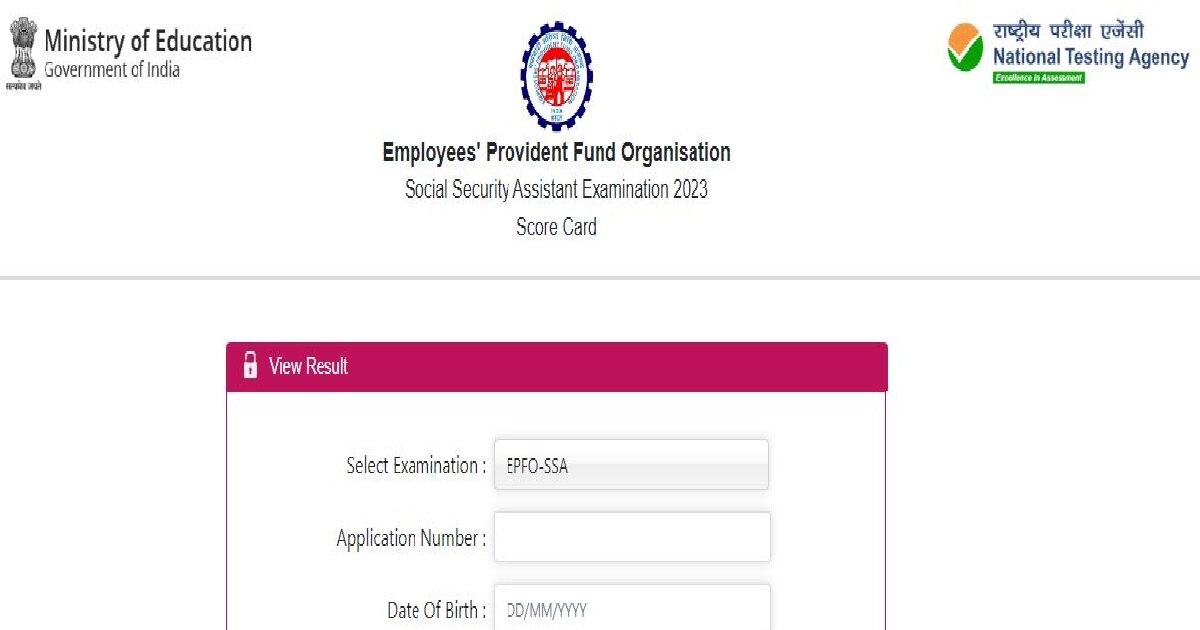EPFO SSA 2023: ईपीएफओ एसएसए का स्कोरकार्ड, कटऑफ अंक जारी, ये है चेक ...