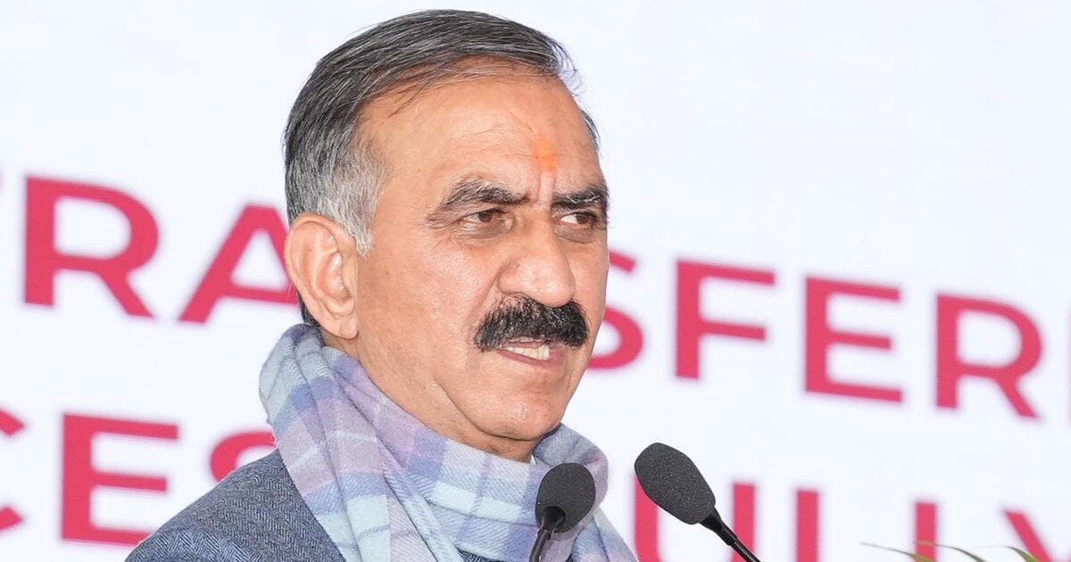 सरकार अस्थिर है और जल्द ही गिर जाएगी सवाल पर सीएम सुक्खू बोले यह