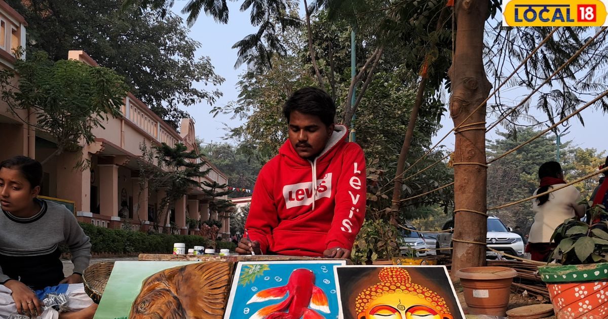 anshu paints the same picture on the canvas as it appears he is the ...