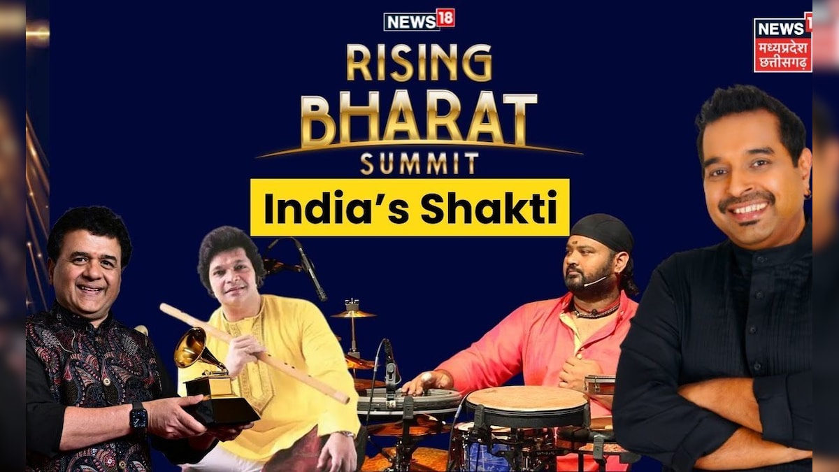 News18 Rising Bharat Summit के मंच पर Singer Shankar Mahadevan | Rakesh ...