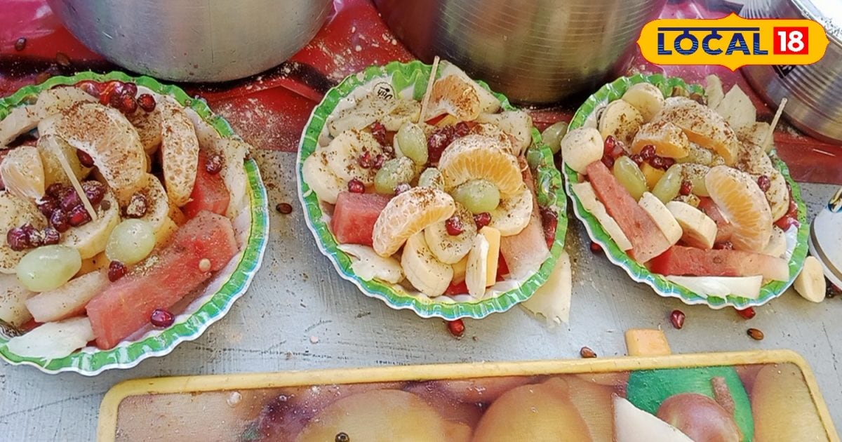 First fruit chaat stall opened in Gumla - News18 हिंदी
