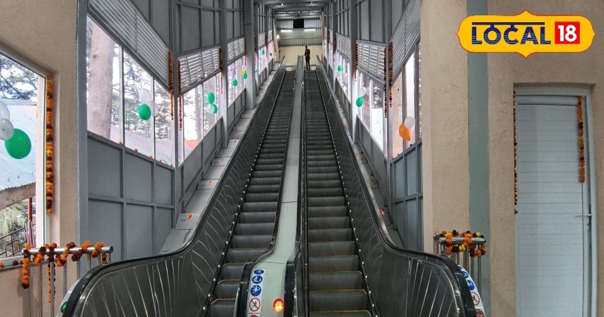 Himachal's-highest-escalator-inaugurated-escalator-installed-in-Jakhu ...