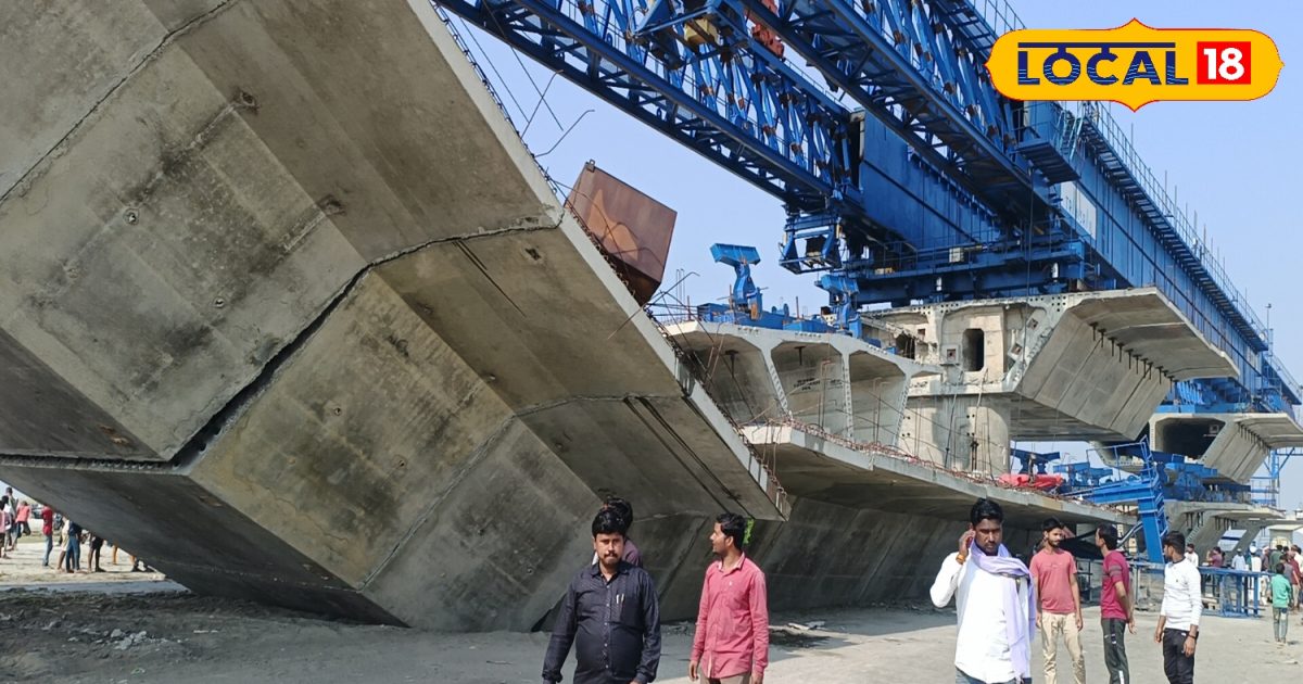 Where in Bihar is the country's longest bridge being built?