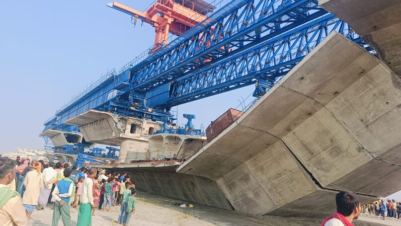 Bihar Bridge Collapse bihar supaul under construction bridge collapse ...