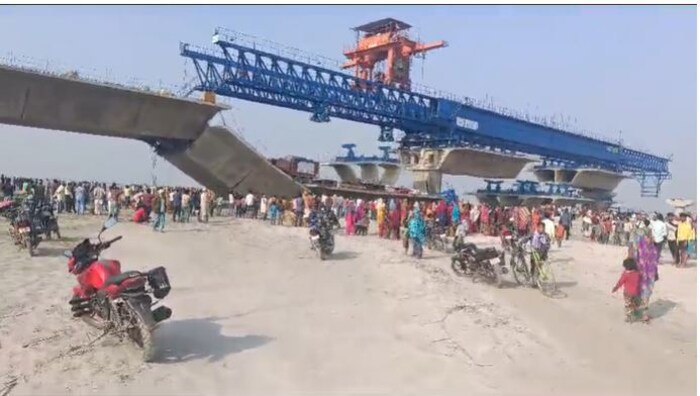 Bihar Bridge Collapse bihar supaul under construction bridge collapse ...