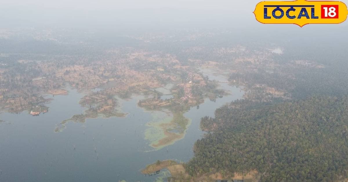 Drone pictures of khutaghat dam bilaspur chhattisgarh
