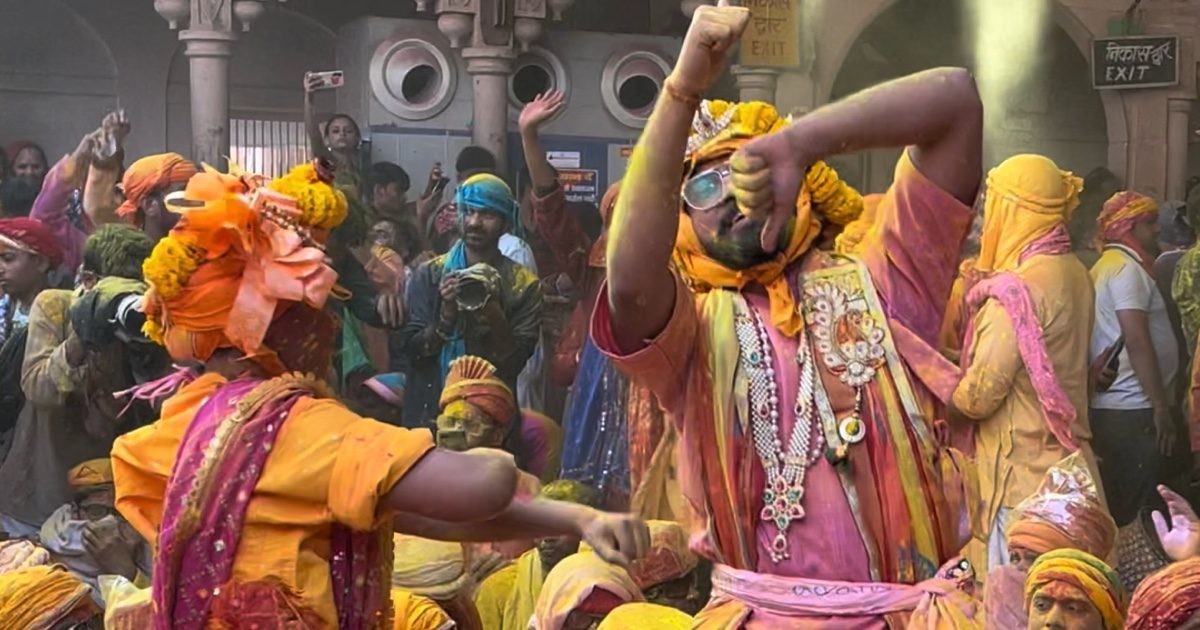 Laddu Holi celebrated in Barsana after Shri Krishna accepted the ...