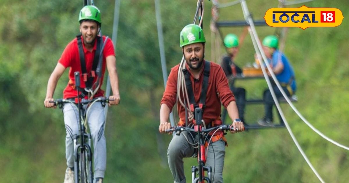 Sky cycling in rishikesh is a very fun adventure in just 400 rupees