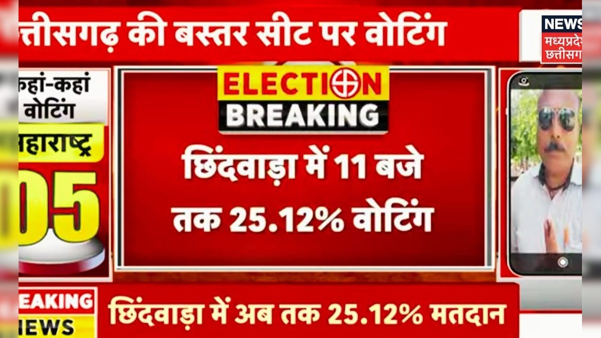 Lok Sabha Election Phase 1 Voting : MP में 11 बजे तक इन लोकसभा सीटों पर ...