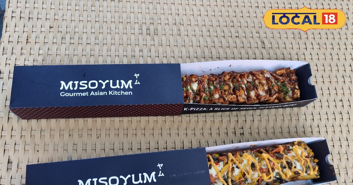 25 cm size Korean pizza is available in misoyum cafe malviya nagar ...
