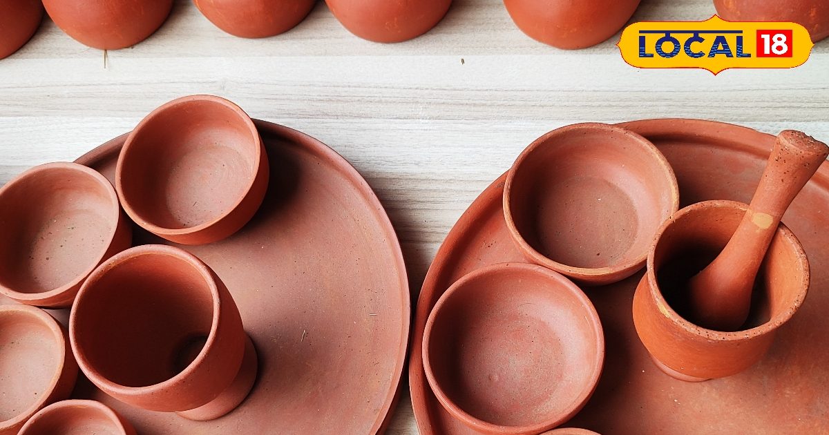 Amazing clay lunch boxes and water bottles,