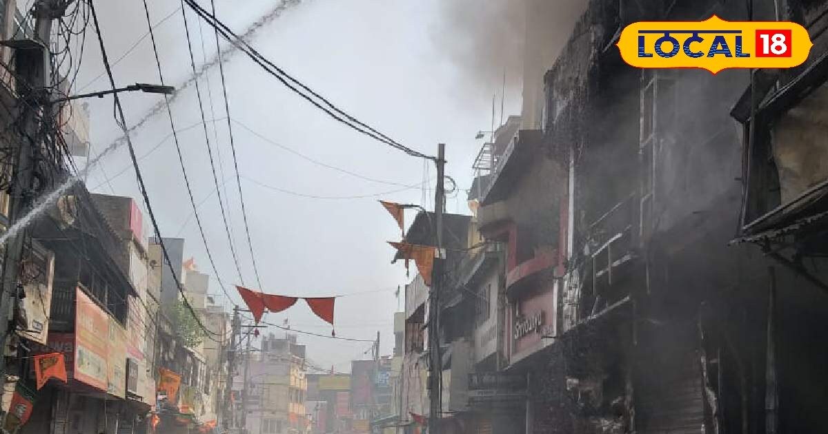 Fierce fire broke out in Jabalpur, people were surprised to see 25 fire ...