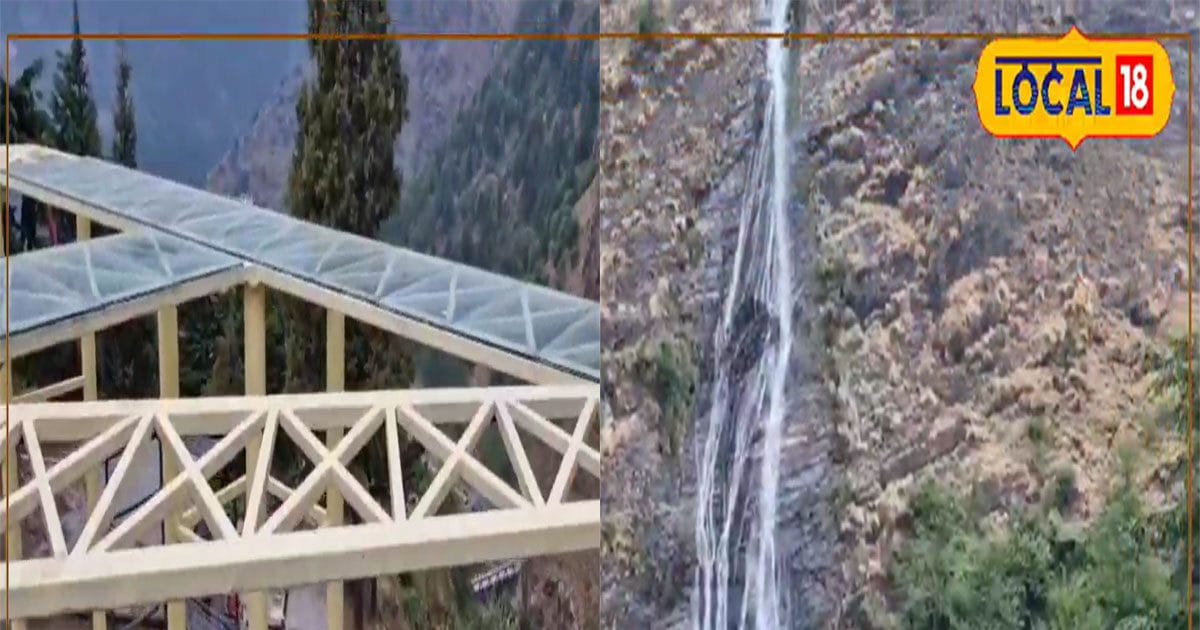 Glass bridge on the famous Birthi Fall of Pithoragarh is ready