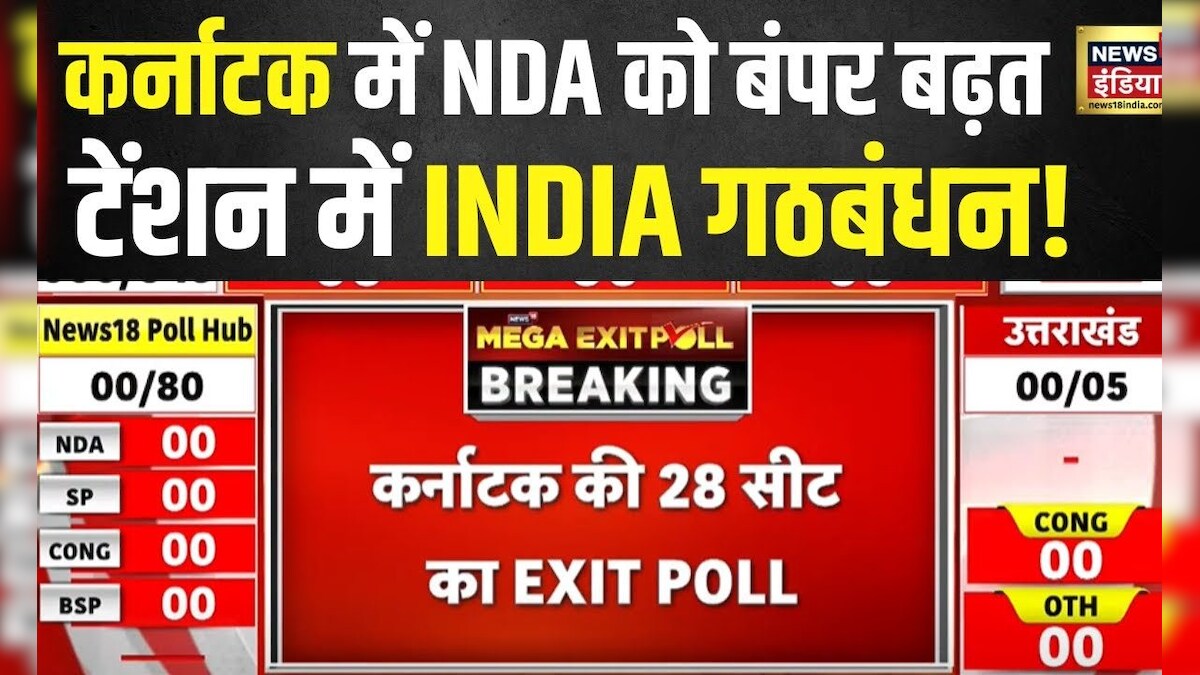 Exit Poll 2024: Karnataka में NDA की बल्ले- बल्ले | NDA | INDIA Alliance| Congress | N18 EP ...