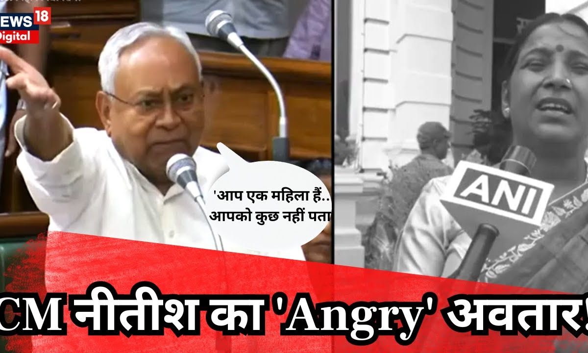 Bihar Vidhan Sabha Nitish Angry Video : 'आप एक महिला हैं..आपको कुछ नहीं ...