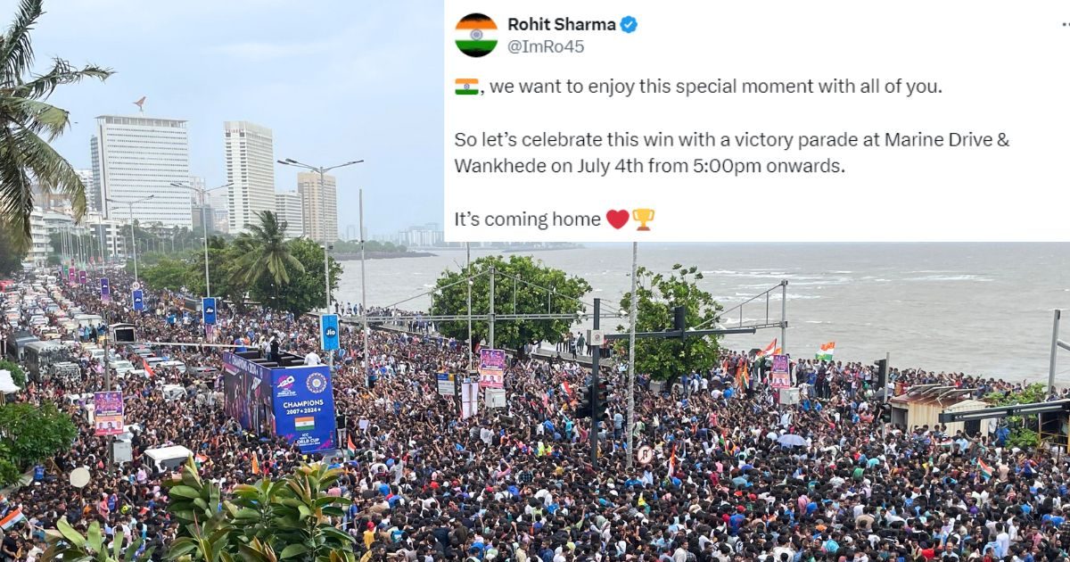 Team India Victory Parade : रोह‍ित शर्मा ने बुलाया... और फैंस लाखों की ...