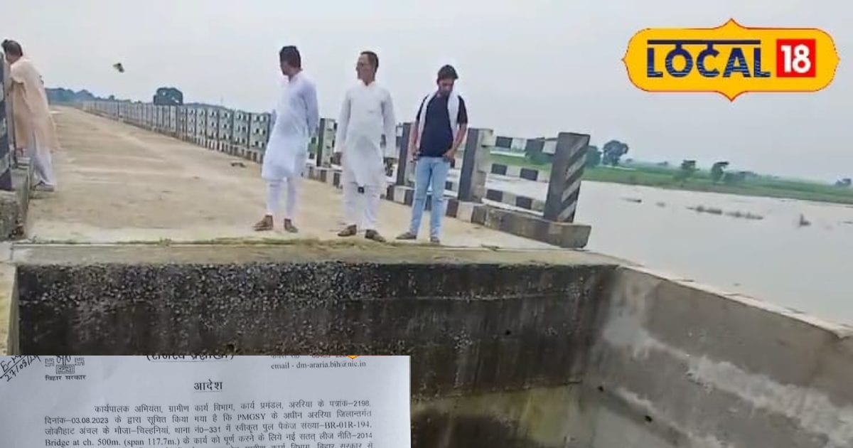 The bridge built in the field will now get a road, a unique bridge in ...