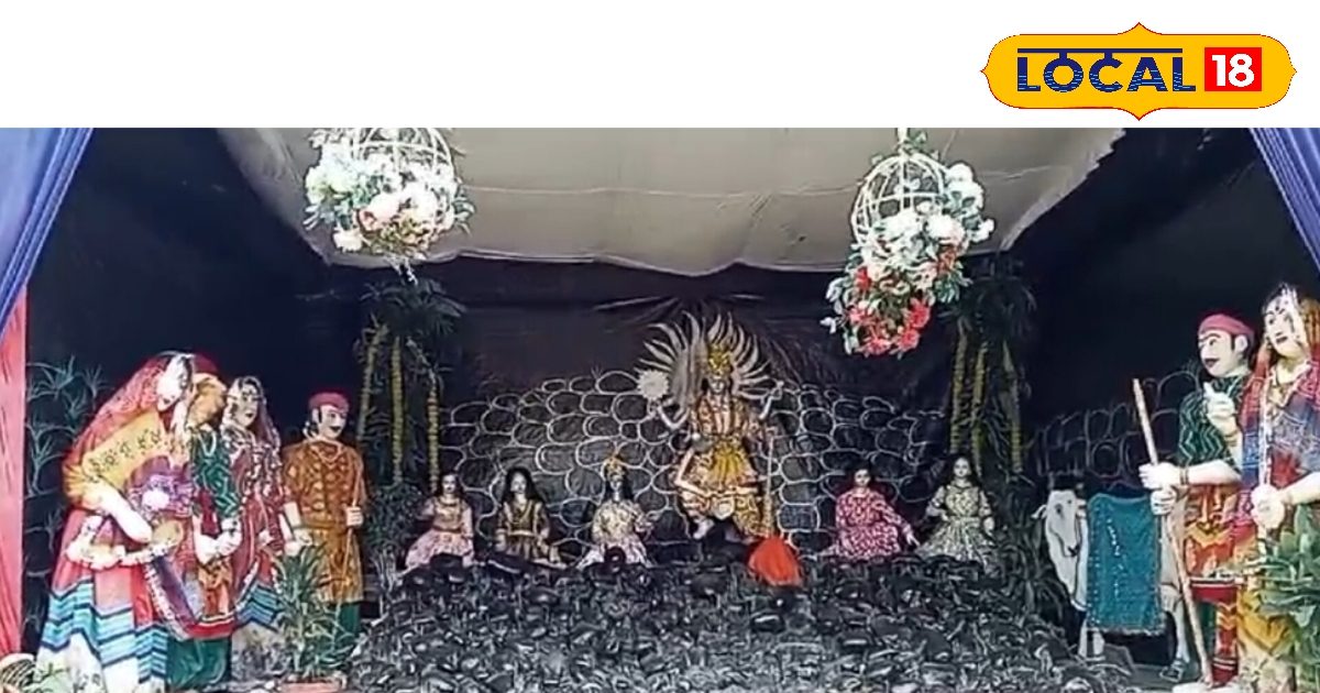 Amazing tableaux made in Geeta Bhavan of Kota, 12 feet tall Pootna was ...