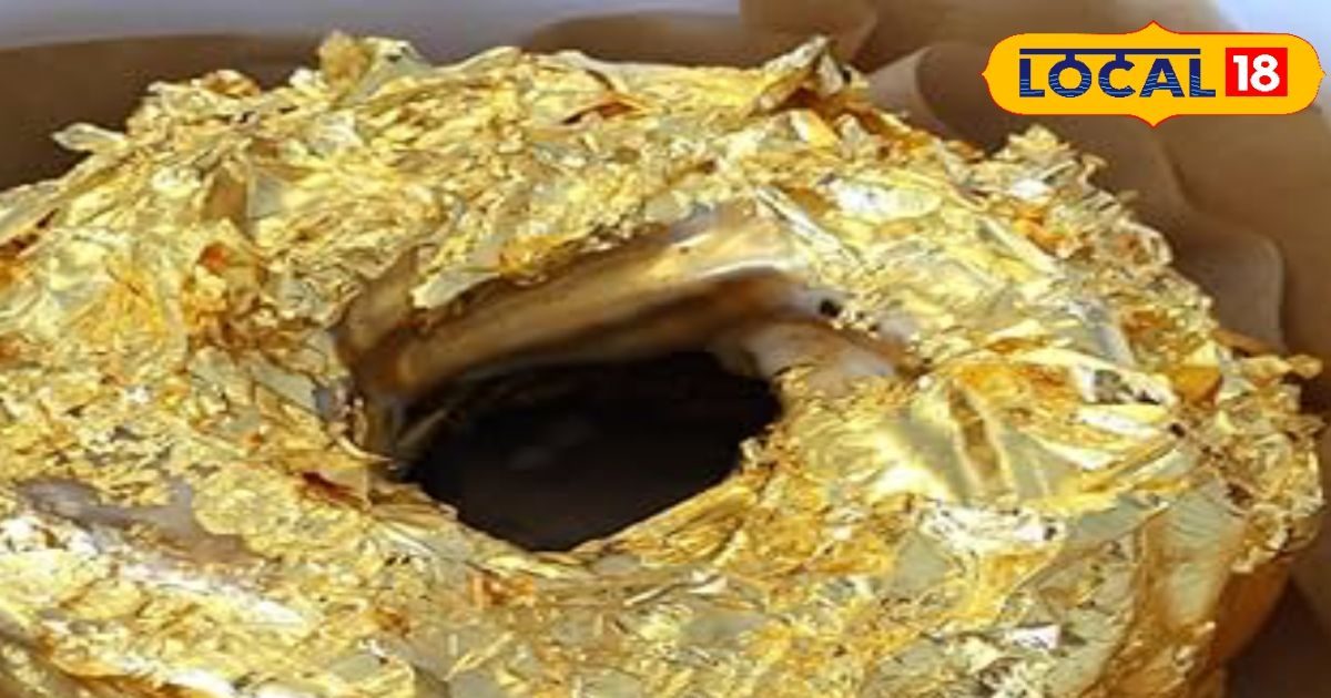 सोने से तैयार होता है यह खास घेवर, कीमत 25000, खरीदने के लिए लगती है ...