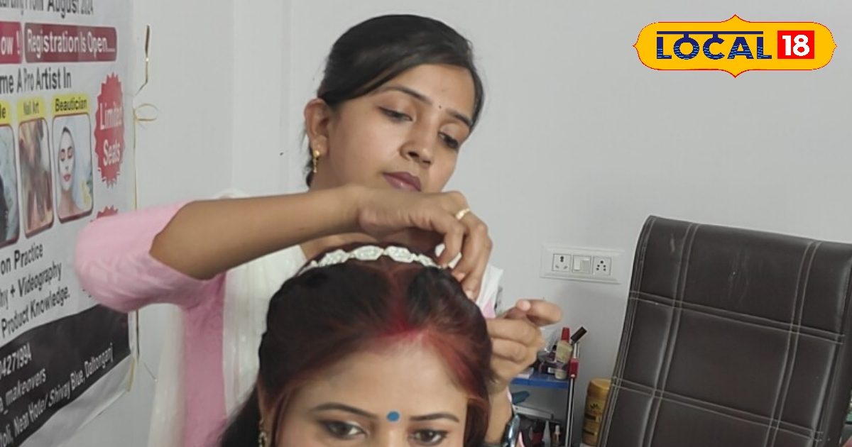 On the occasion of Karva Chauth, you can do makeup sitting at home ...