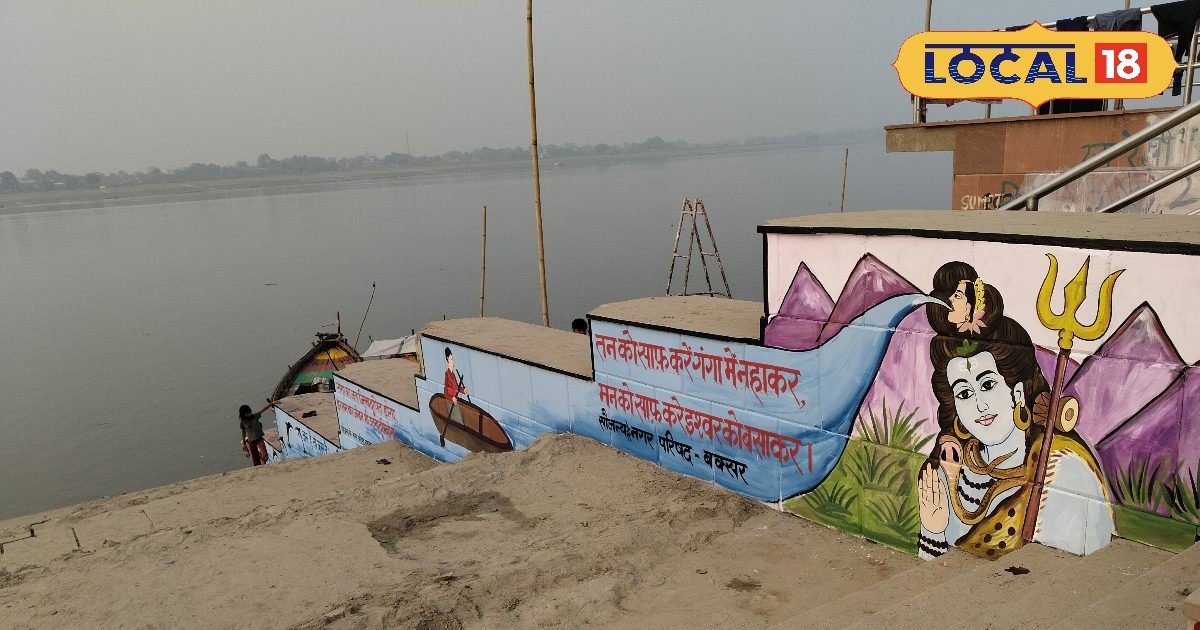 The work of preparing Ramrekha Ghat of Buxar is in full swing - News18 ...