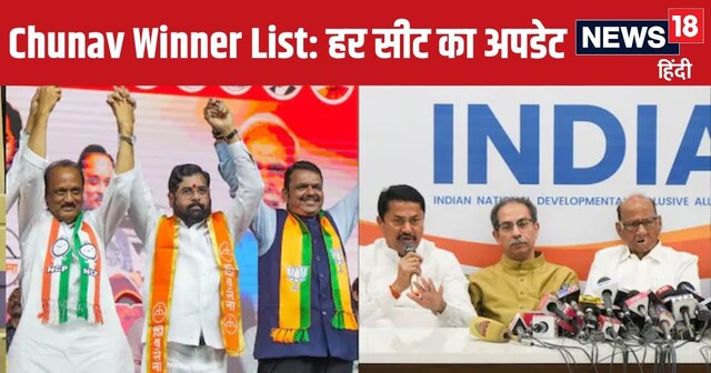 Maharashtra Chunav Winner List: कमल को पानी, धनुष-वाण में धार... जनता ...