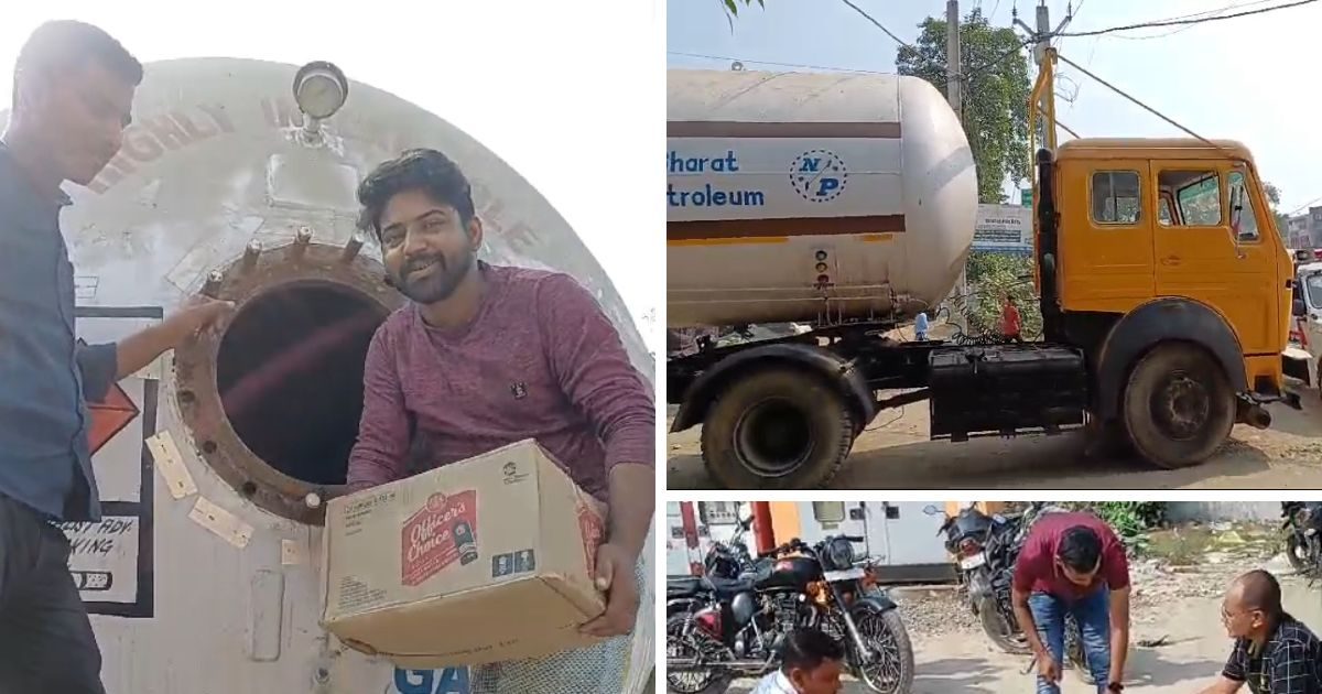 पेट्रोल टैंकर के पीछे पड़ गई पुलिस, आधी रात रोककर खुलावाया ढक्कन, भीतर ...