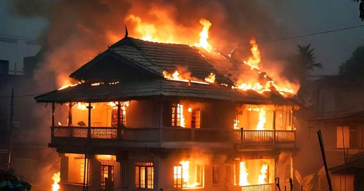 Dewas News: देवास में मकान में आग लगने से मचा हड़कंप, पति-पत्नी और 2 ...