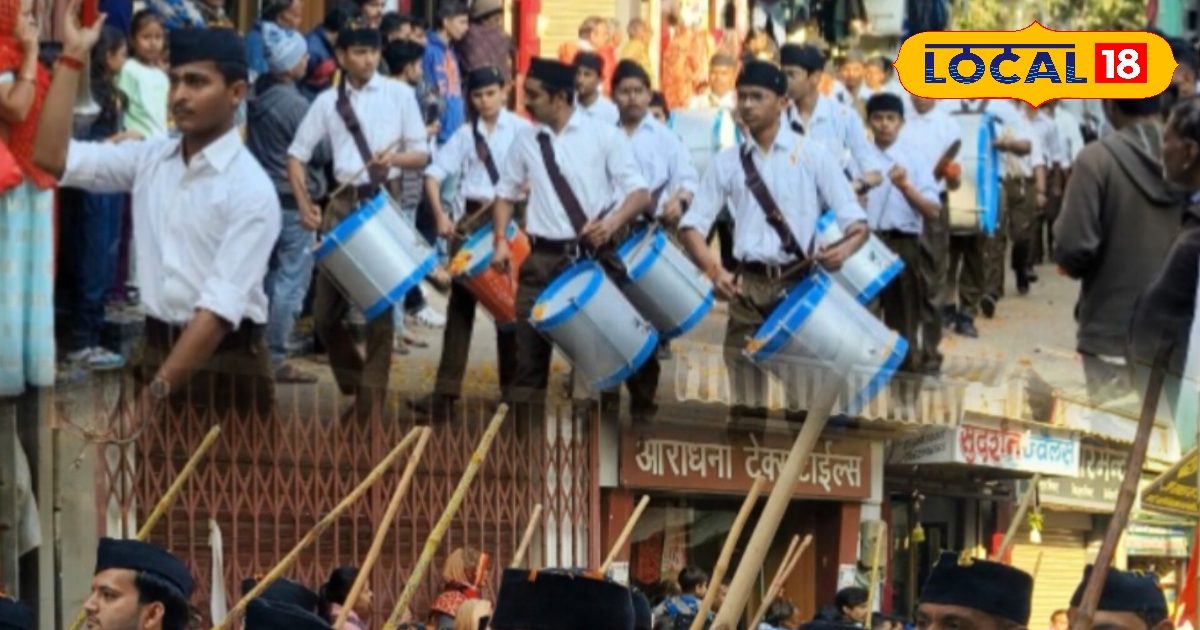RSS Path Sanchalan: तेरा वैभव अमर रहे मां......, जालोर में मकर ...