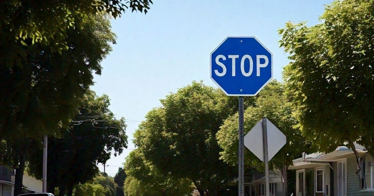 अगर रास्ते में दिखे नीले बोर्ड पर लिखा STOP का साइन, तो तुरंत हो जाएं ...