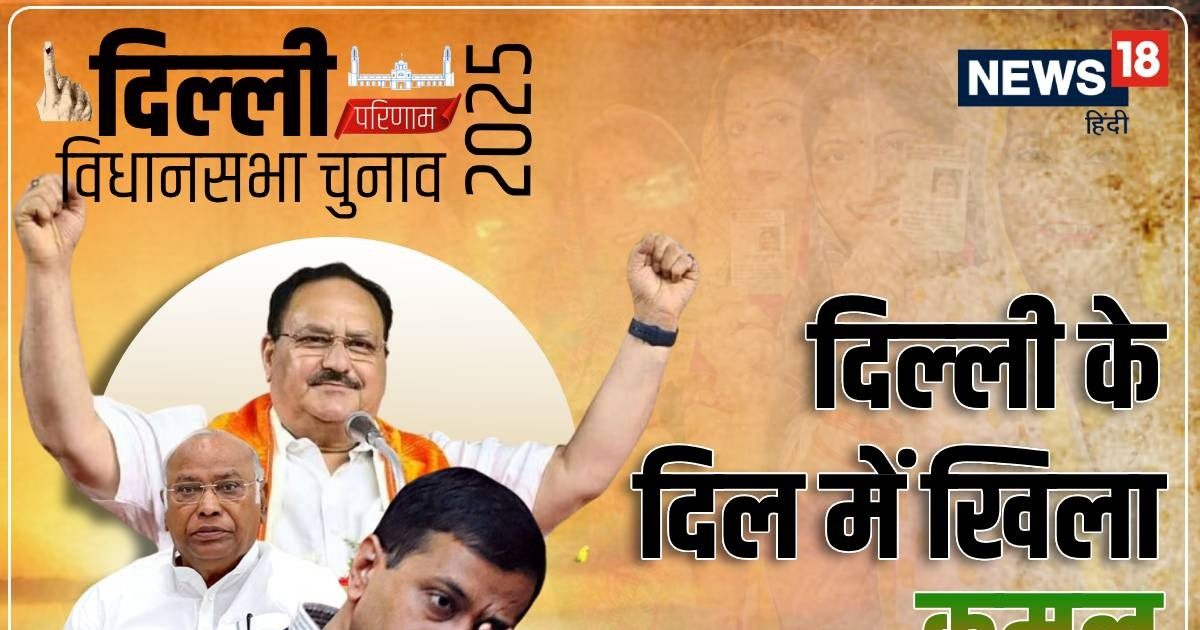 Delhi Chunav Result LIVE: दिल्ली में कितनी सीटें जीती BJP, कितनी पर AAP का कब्जा? आ गया 70 सीटों ...