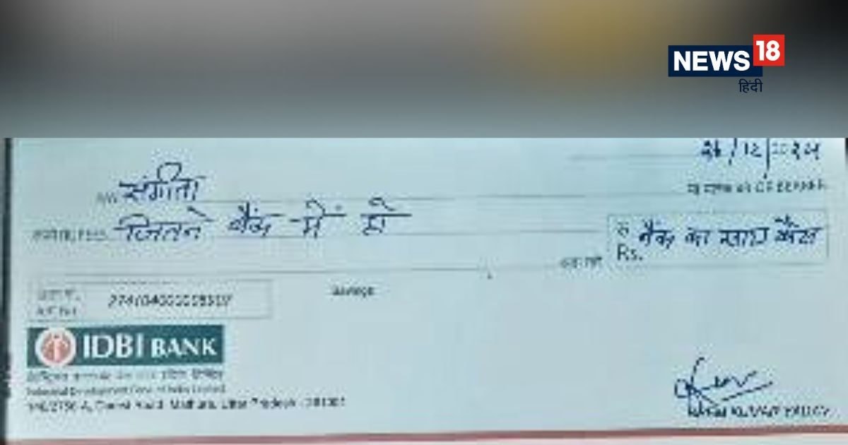 IDBI बैंक चेक वायरल वीडियो: महिला ने चेक पर लिखी अजीबोगरीब बात - News18 ...