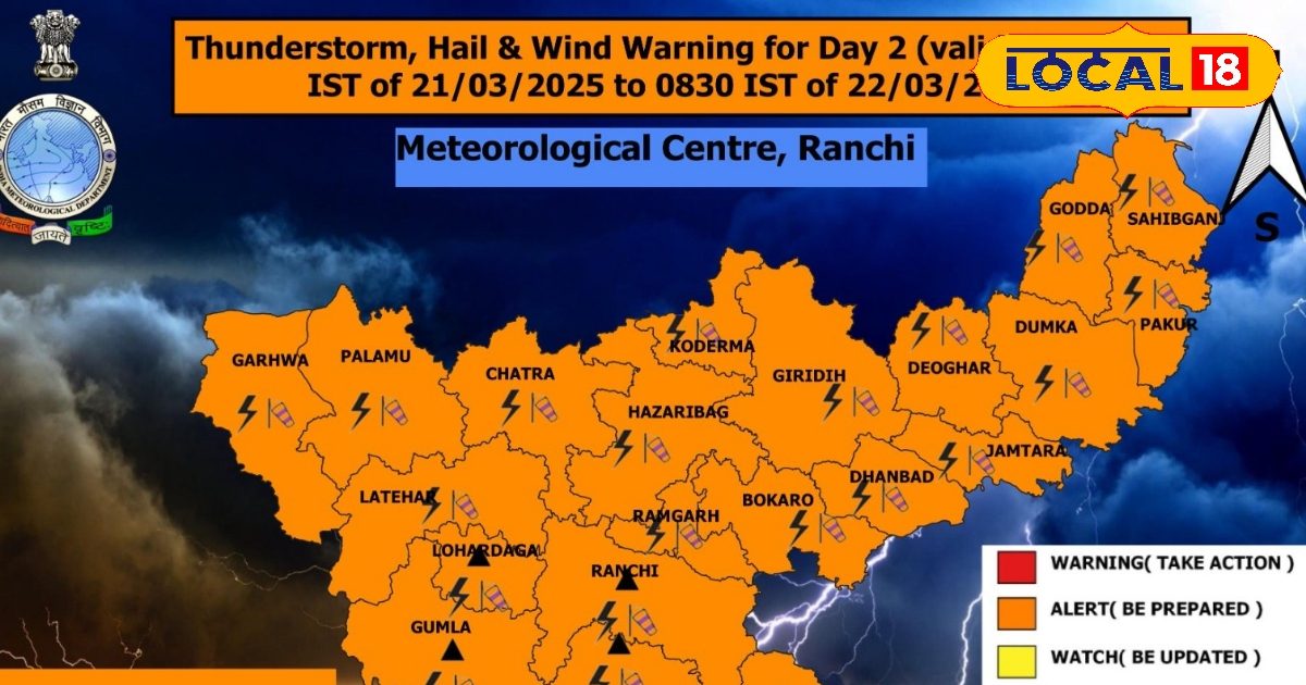 Cyclone in Jharkhand Today Live in Hindi