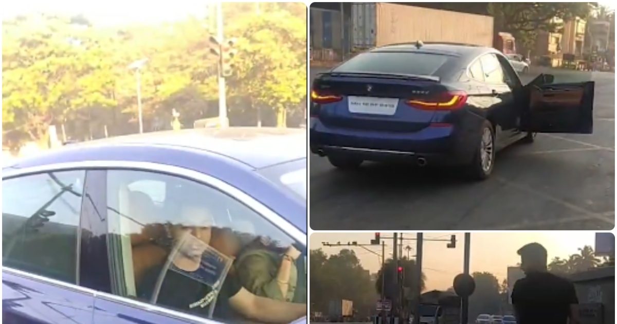 BMW कार से उतर सड़क पर किया पेशाब, फिर करने लगे अश्लील इशारे और स्पीड में दौड़ा दी गाड़ी, अब ...